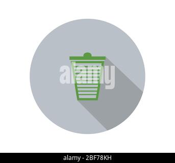 trash icon illustrated in vector on white background Stock Vector Image ...