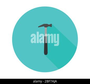 hammer icon illustrated in vector on white background Stock Vector ...