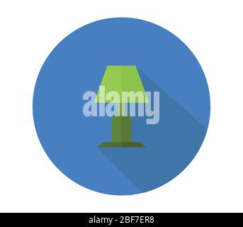 lamp icon illustrated in vector on white background Stock Vector Image ...