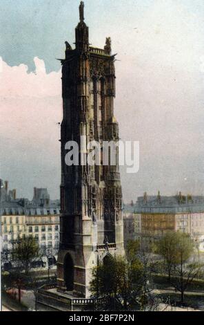 France, Paris, Saint Jacques tower Stock Photo - Alamy