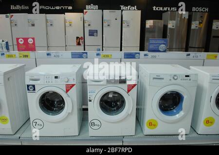 Carrefour Home,washing machine Stock Photo - Alamy