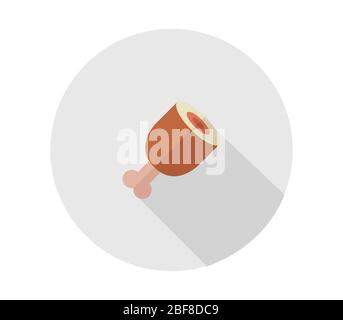 ham icon illustrated in vector on white background Stock Vector Image ...