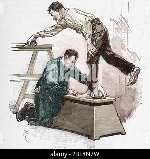 Bertillonage (systeme Bertillon ou anthropometrie judiciaire) technique ...