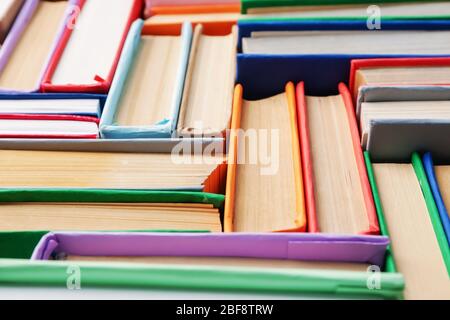 Many different books, closeup view Stock Photo - Alamy