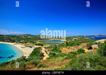 Alykes ("saltworks") beach, Ammouliani island, Halkidiki ("Chalkidiki ...