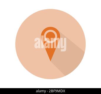 gps icon illustrated in vector on white background Stock Vector Image ...