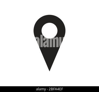 gps icon illustrated in vector on white background Stock Vector Image ...