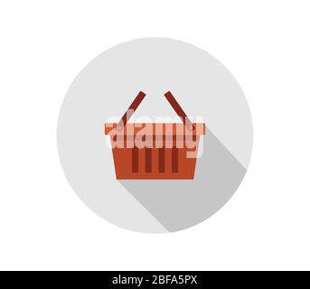 basket icon illustrated in vector on white background Stock Vector ...