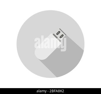usb icon illustrated in vector on white background Stock Vector Image ...
