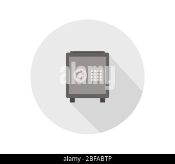 safe icon illustrated in vector on white background Stock Vector Image ...