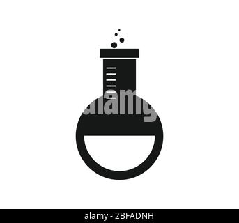 laboratory vial icon illustrated in vector on white background Stock ...