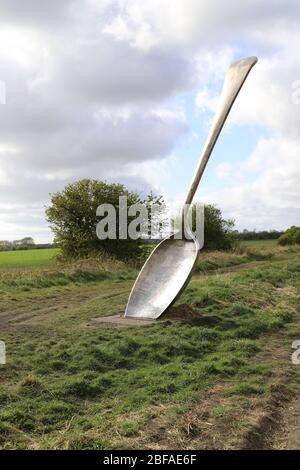Eat for England sculpture by Bob Budd, known locally as The Giant Spoon ...