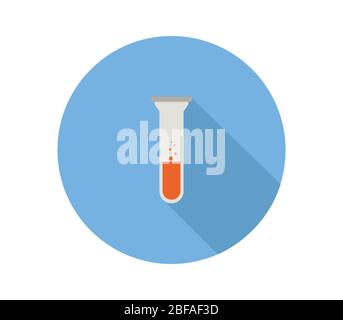 test tube icon illustrated in vector on white background Stock Vector ...