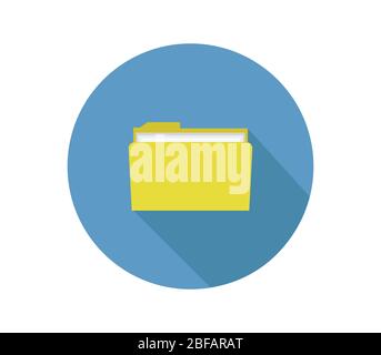 folder icon illustrated in vector on white background Stock Vector ...