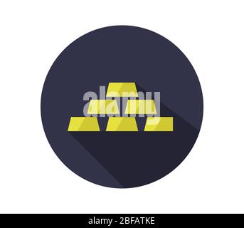 bullion icon illustrated in vector on white background Stock Vector ...