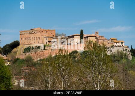 Village of San Giovanni d'Asso, Tuscany, Italy Stock Photo - Alamy