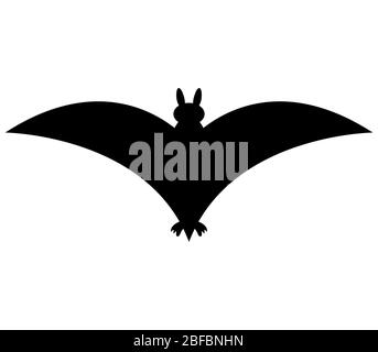 bat icon illustrated in vector on white background Stock Vector Image ...