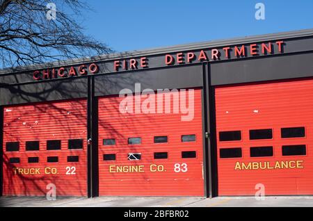 City of Chicago Fire Department station and crew in Chinatown Chicago ...