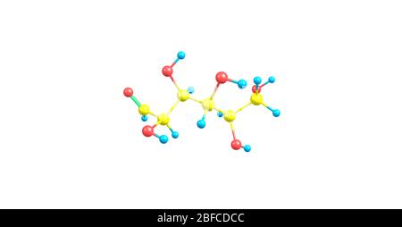 Molecule of glucose, molecular formula C6H12O6. 3d Illustration Stock ...