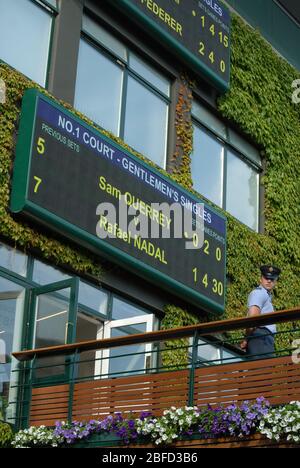 Bridge joining two buildings at the the Wimbledon Championships at the ...