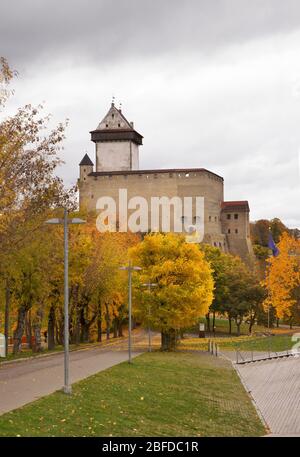 The castle in Narva city, Estonia Stock Photo - Alamy