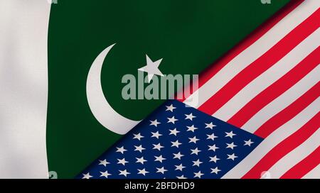 Two states flags of Pakistan and Pakistan. High quality business ...