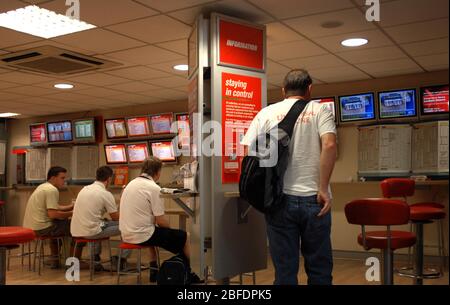 Ladbrokes Shop Interior Stock Photo - Alamy