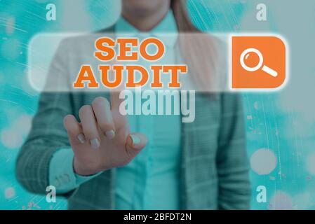 Handwriting text writing Seo Audit. Conceptual photo Search Engine Optimization validating and ...