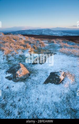 Sunset on the top of Abdon Burf, near Cleobury North, Shropshire ...