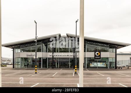 mercedes-benz car dealership Belfast Northern Ireland UK Stock Photo ...