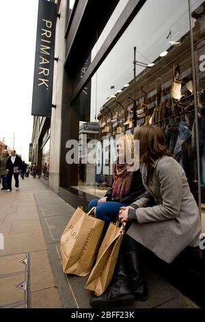 Primark shop / store on two levels of the Queensgate Centre, with ...