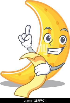With menu crescent moon character cartoon Stock Vector Image & Art - Alamy