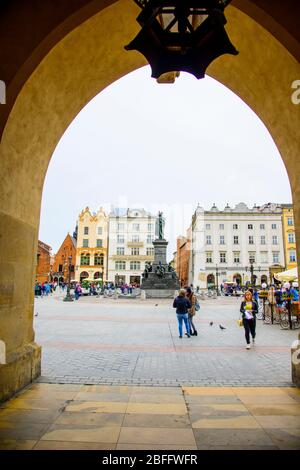 Archway of Cloth Hall; Krakow; Poland Stock Photo - Alamy