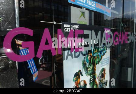 Pictured: A GAME window display Stock Photo - Alamy
