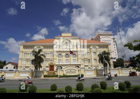 Phnom Penh, Cambodia: Ministry of Posts and Telecommunications, a new ...