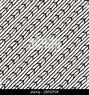 Simple ink geometric pattern. Monochrome black and white strokes ...