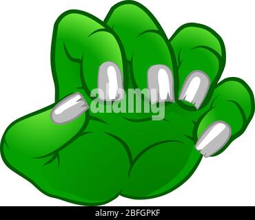 nail claw scratch cartoon vector illustration Stock Vector Image & Art ...