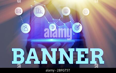 Conceptual display Banner, Conceptual photo long strip cloth bearing ...