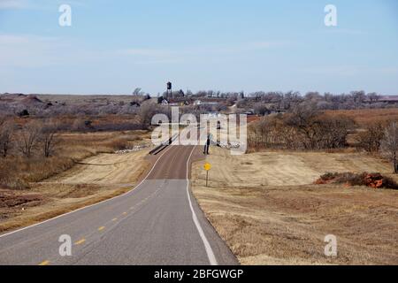 Oklahoma OK USA Oklahoma countryside along highway US scenic 412 Stock ...