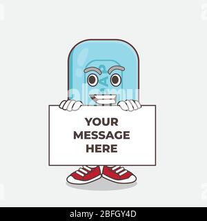 Illustration of Blue Soap Mascot Character Vector Stock Vector Image ...
