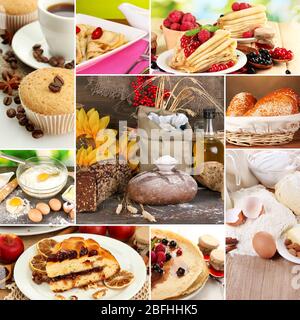 Homemade cakes collage Stock Photo - Alamy