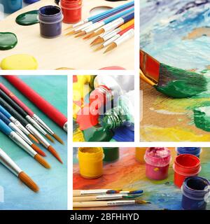 Color Paint Collage Stock Photo - Alamy