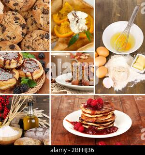 Homemade baking collage Stock Photo - Alamy