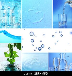 Collage of mineral water Stock Photo - Alamy