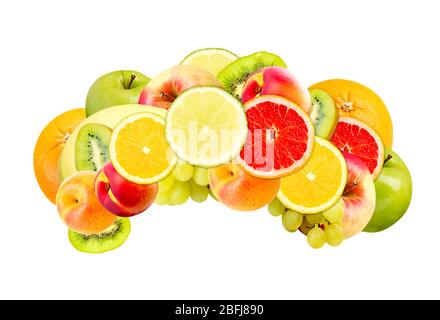 Fruit wig isolated on white Stock Photo - Alamy