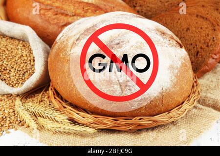 Fresh bread without gmo Stock Photo - Alamy