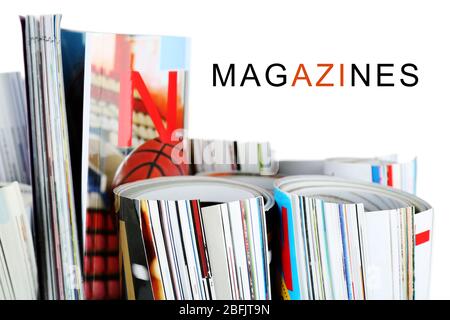 Many magazines close up Stock Photo - Alamy