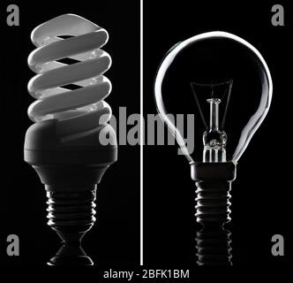 Light bulbs collage Stock Photo - Alamy
