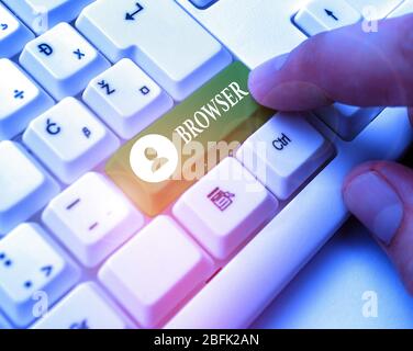 Sign displaying Data Search. Business showcase gathers and reports ...