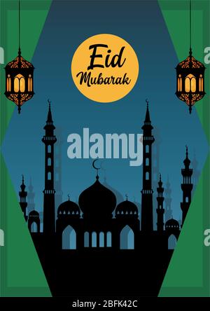 Ramadan Kareem Mubarak greeting card, happy ramadan Stock Photo - Alamy